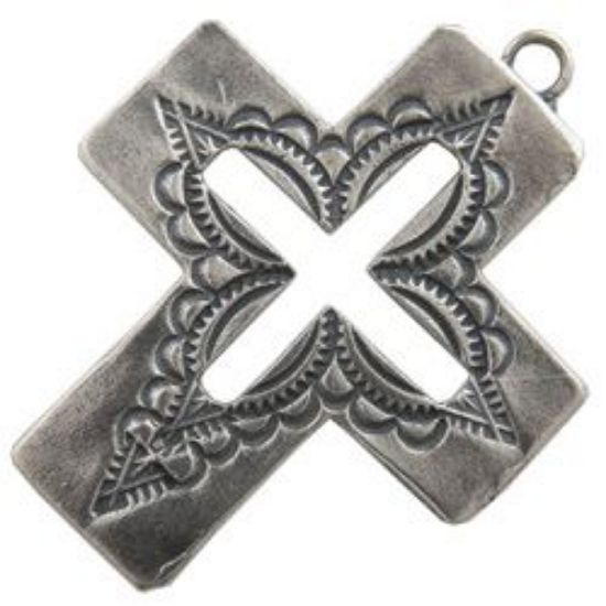 MC S/S Cross Cutout Stmp w/Loop - Thunderbird Supply Company - Jewelry ...
