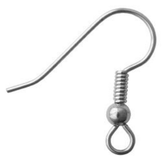 Ear Wire Surg Steel FrchBallCoil Unit Of 50 PAIR) - Thunderbird Supply ...