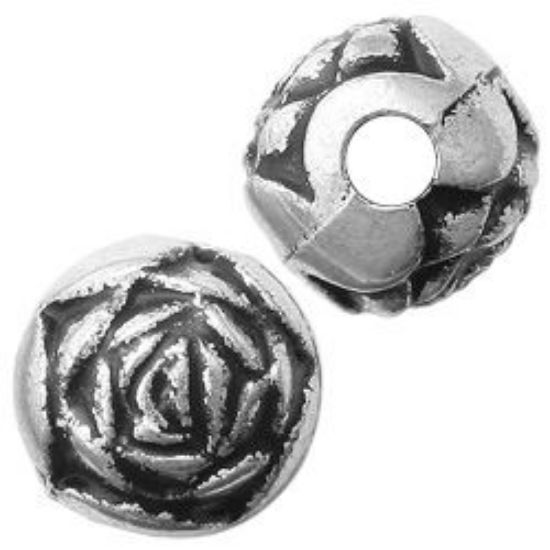 Bead S/P Rose 6mm Unit is 30pcs) - Thunderbird Supply Company - Jewelry ...