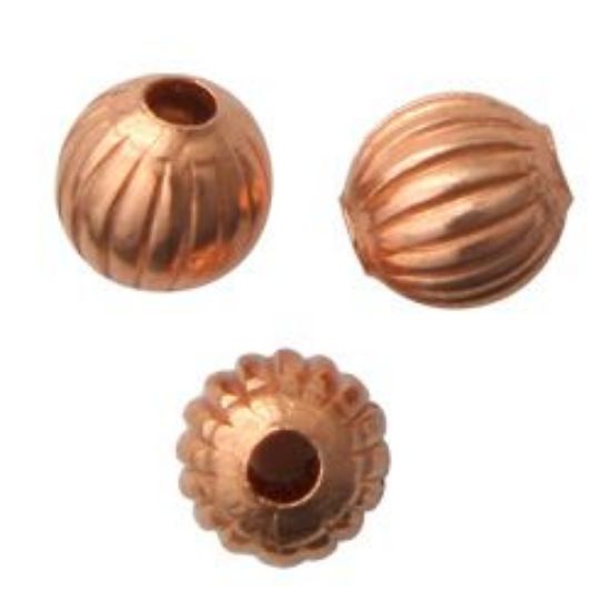 Bead Copper Fluted 3mm Unit is 100pcs) - Thunderbird Supply Company ...