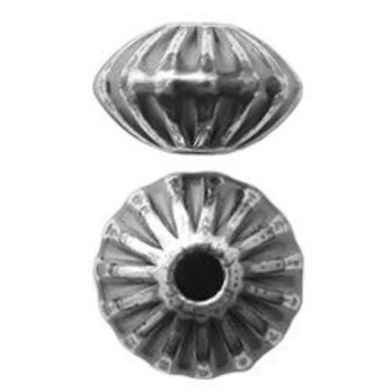 Bead S/S Rondel Corrg 4mmHo1.1mm Unit is 10pcs) - Thunderbird Supply ...