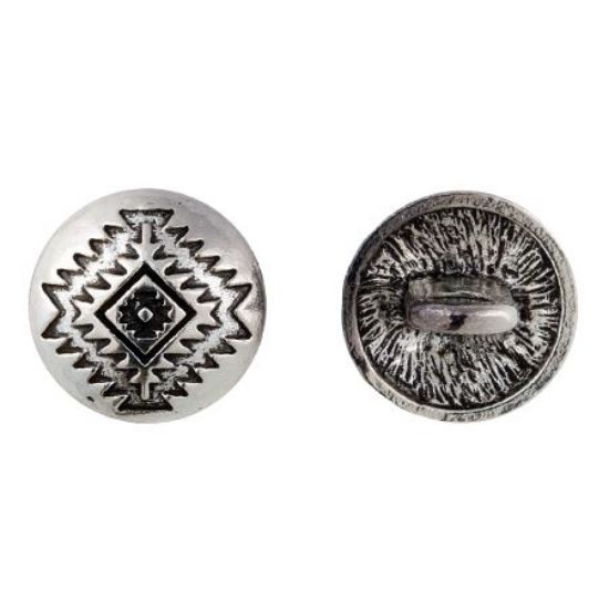 Concho Button BM RugPattern 15mm Unit is 10pcs) - Thunderbird Supply ...