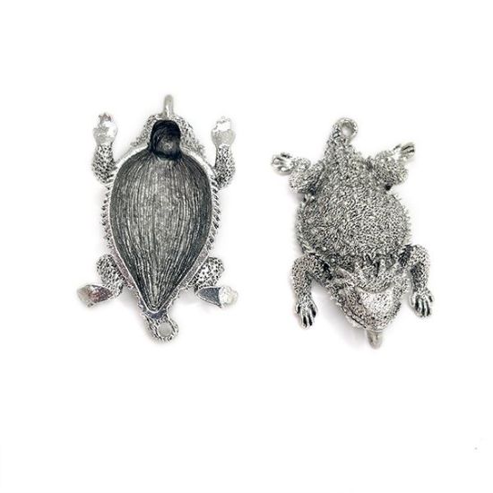 Horn Toad Pewter 35x60mm Giant - Thunderbird Supply Company - Jewelry ...