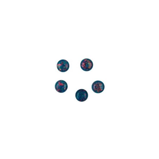 6mm Rd Multi-Teal Imit Opal Cab - Thunderbird Supply Company - Jewelry ...